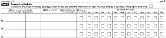 Instructions & Tips for Completing IRS 1095-C Form for 2021